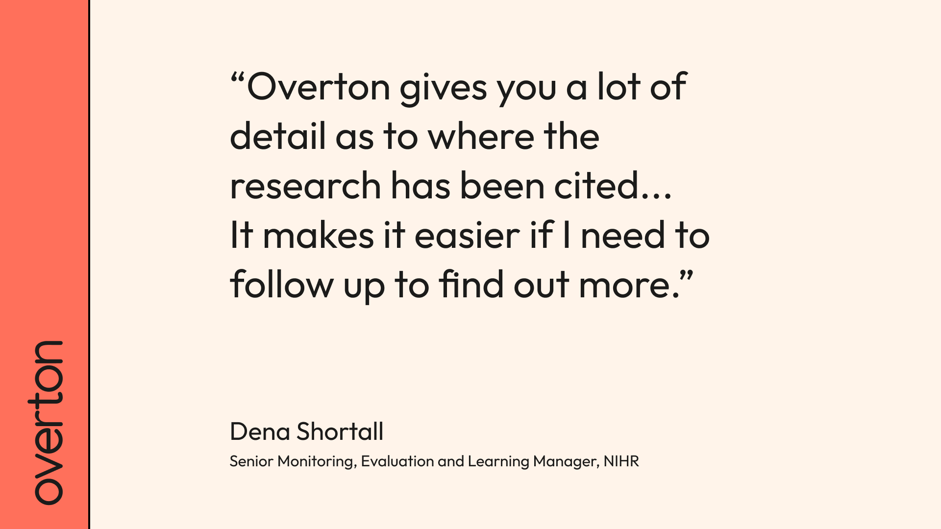 Using Overton for impact reporting: NIHR | Overton