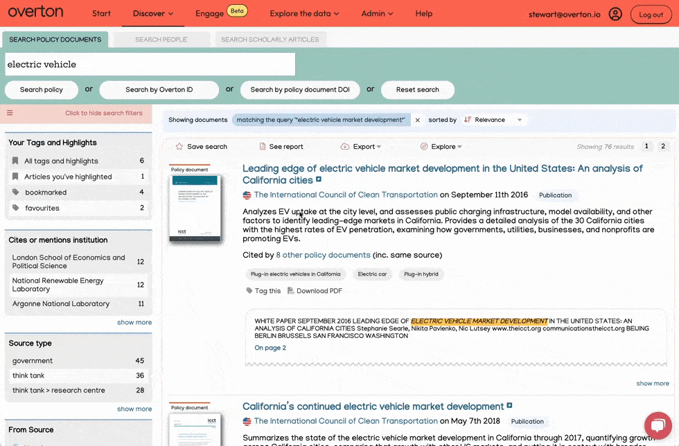Policy discovery | Overton